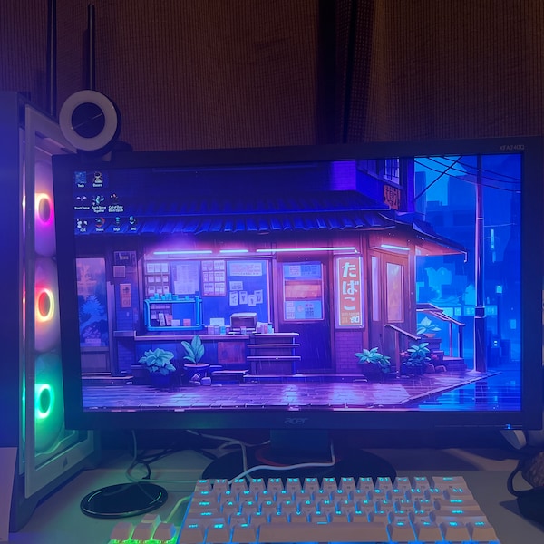 ANIMATED BACKGROUND | Cozy Indoor Bedroom｜nightfall Breeze | Lofi Cozy ...