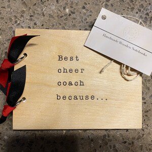 Cheer Coach Gift, Medium Notebook, Gift From Team - Etsy