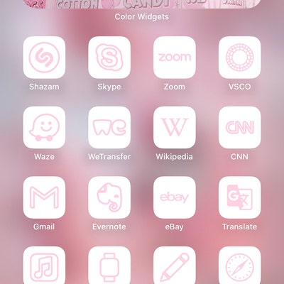 Light Blue Neon App Icons Bundle Neon Aesthetic Themed App Icons Blue ...