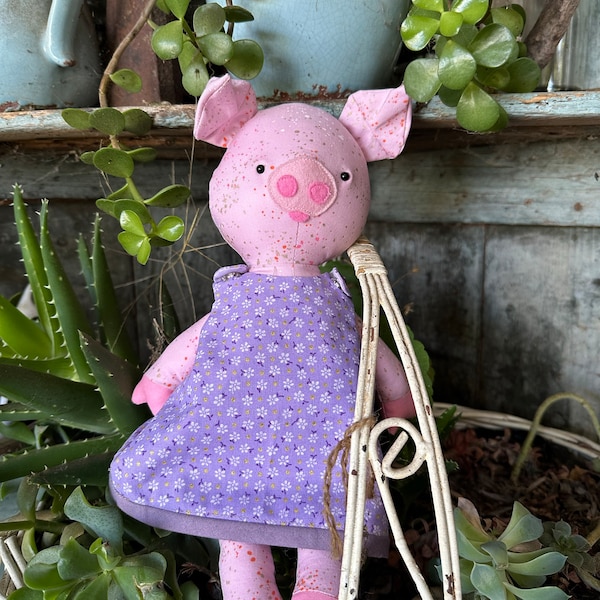 Pig Sewing Pattern, Pig Sewing Pattern, Pig Doll, Stuffed Animal Pdf ...
