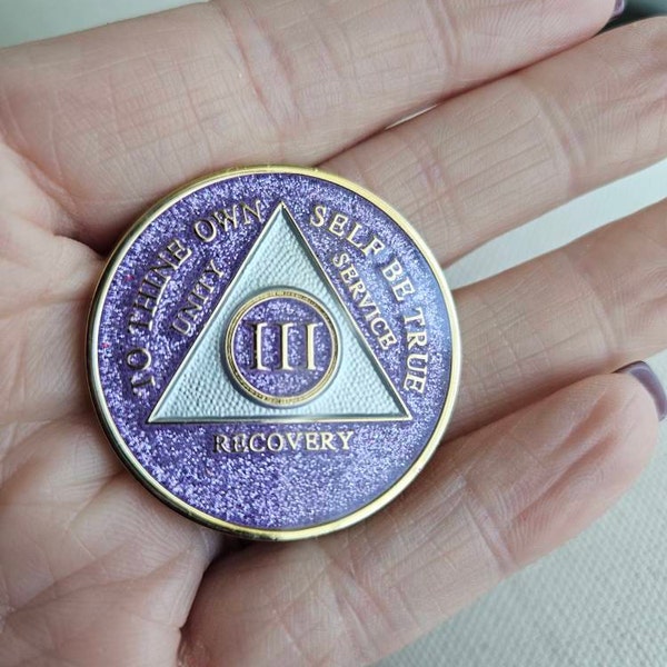 AA Recovery Medallion Bronze With Tri-plate 1 1/2 challenge Coin ...