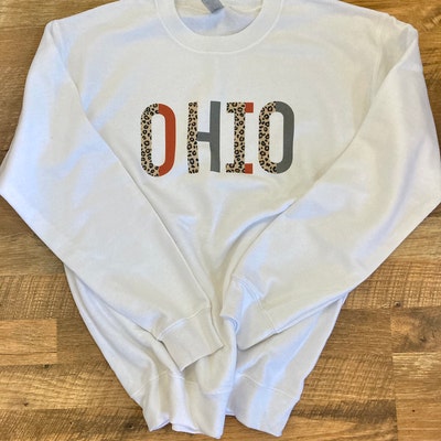 OHIO Png Half Leopard Scarlet and Grey Font Instant - Etsy