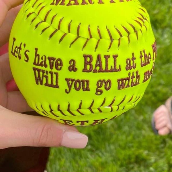 Personalized Softball/baseball With Extra Info - Etsy