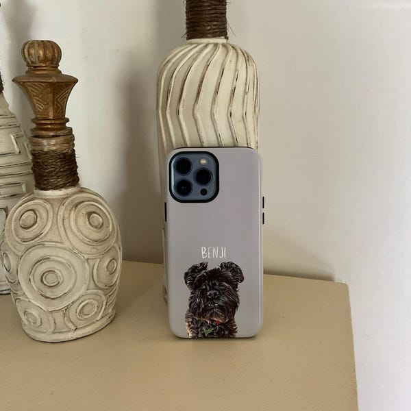 Custom Pet Phone Case Using Pet Photo + Name Custom Dog Phone Case ...