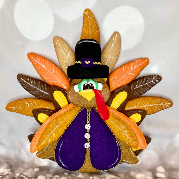 No Sew Turkey DIY, E-pattern, Turkey PDF Pattern, Thanksgiving Turkey ...