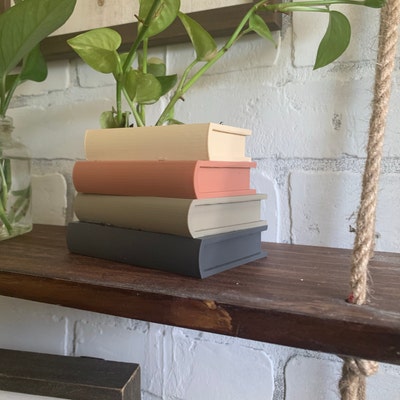 Multicolor Stack of Books Succulent Plant Pot Succulent Gift 3D Printed ...