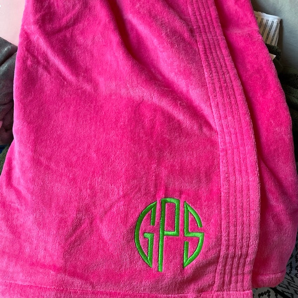 Monogrammed Terry Spa Wrap-bridesmaid Gift-graduation Gift-bachelorette ...