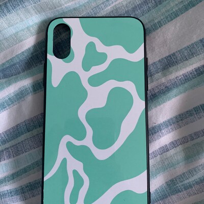 Pastel Cow Print Phone Case // Pink Cow Print Green Cow - Etsy UK