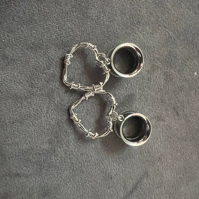 Black Non-flare Acrylic Ear Plugs Stretchers Gauges Pair/kit, Sizes ...