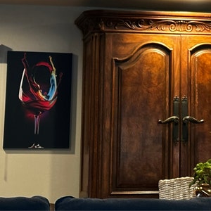 Winescapes Wine Canvas Wall Art Abstract Wall Art Canvas Wine Wine ...