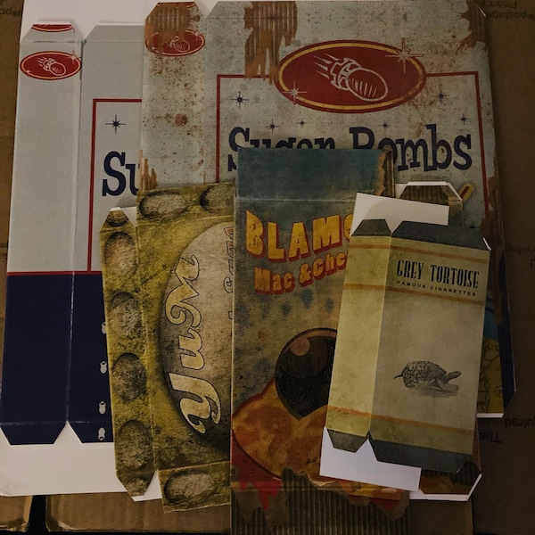Un-official Handmade Fallout 4 - Cardboard Box Props - Etsy