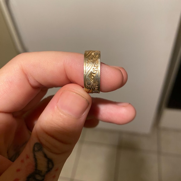 Aztec and Mayan Hieroglyphics Ring, Ancient Unique Mens Ring in ...