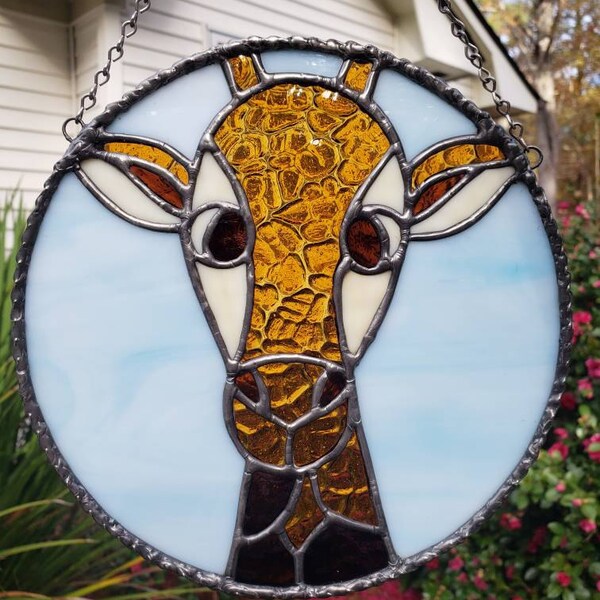 Giraffe Stained Glass Pattern - Etsy
