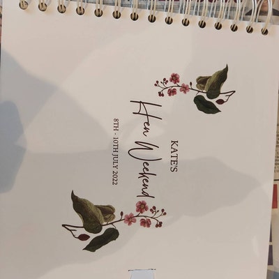 Personalised Hen Party Scrapbook Photo Album, Bridal Shower Scrapbook ...