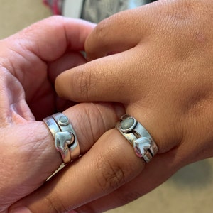 Set of 5 Sterling Silver Stacking Rings Boho Ring Set Stack - Etsy