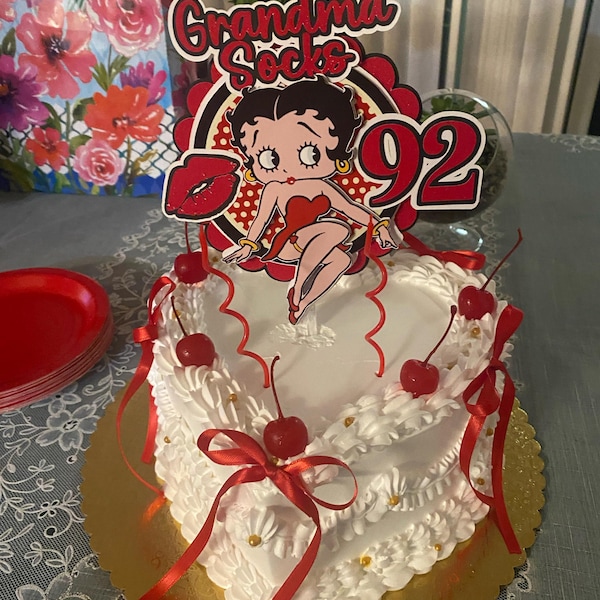 Betty Boop Cake Topper - Etsy