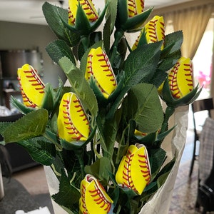 Softball Roses Select Qty Softball Gift Back to School - Etsy