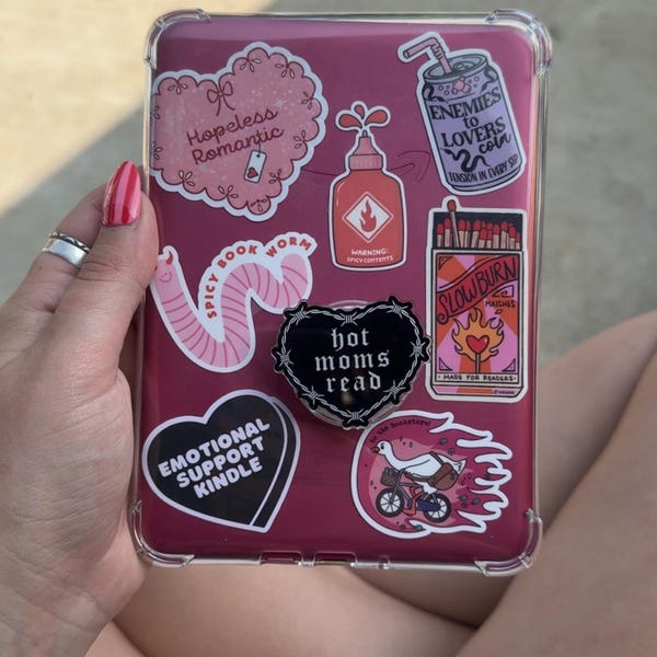 Bookish Sticker Inspired Kindle Insert - Neutral Checkered Compatible ...