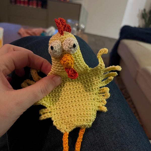 Chicken Bookmark Crochet Pattern | Amigurumi PDF Pattern - Etsy