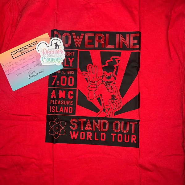 Powerline Stand Out World Tour Poster T-shirt - Etsy