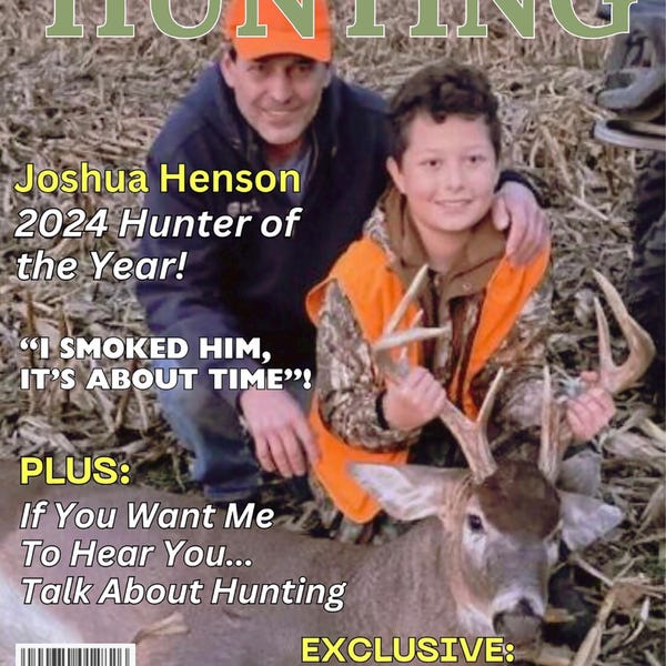 Personalized Hunting Magazine Cover: Hunter Gift (digital File) - Etsy