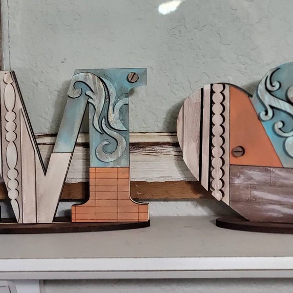 Vintage Rustic Initials File SVG, Glowforge Farmhouse ...