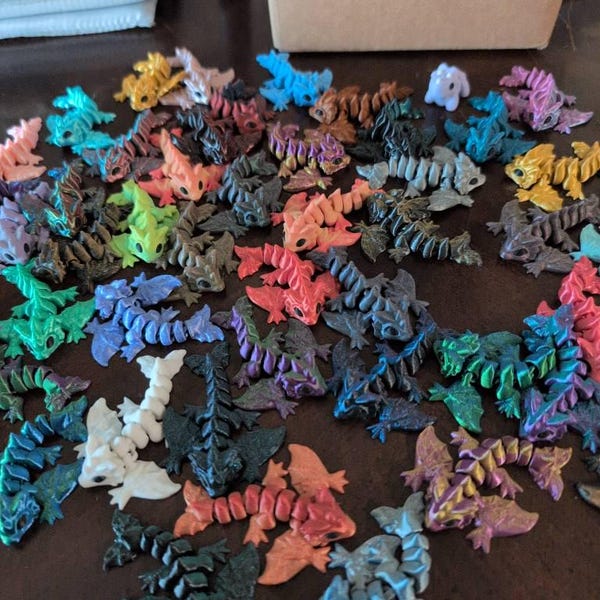 3D Printed Marine Animal Toy Bundle, Colorful Fidget and Sensory Aids ...