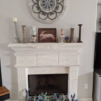 Handmade Large Rustic Easter Rabbit Wooden Sign, Primitive Folk Art ...