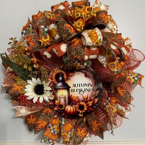 Round Fall Wreath Sign, Fall Wreath Sign, Personalize It by Pam, Signs ...