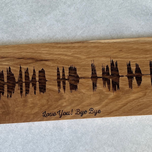 Personalized Soundwave Art, Custom Sound Wave Wall Art, Voice Wave Art ...