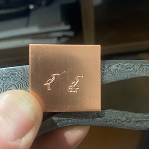 Flaming Anvil Metal Hand Stamp for Blacksmith Leather | Etsy