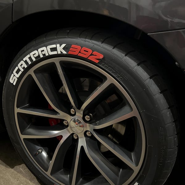 Tire Lettering Mustang Permanent Tire Stickers 1'' 8 Pcs - Etsy