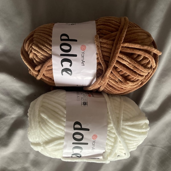 Yarn Art Dolce Yarn, Very Soft Amigurumi Animal Crochet Knitting Yarns ...