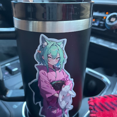 Anime Neko Girl Sticker - Etsy