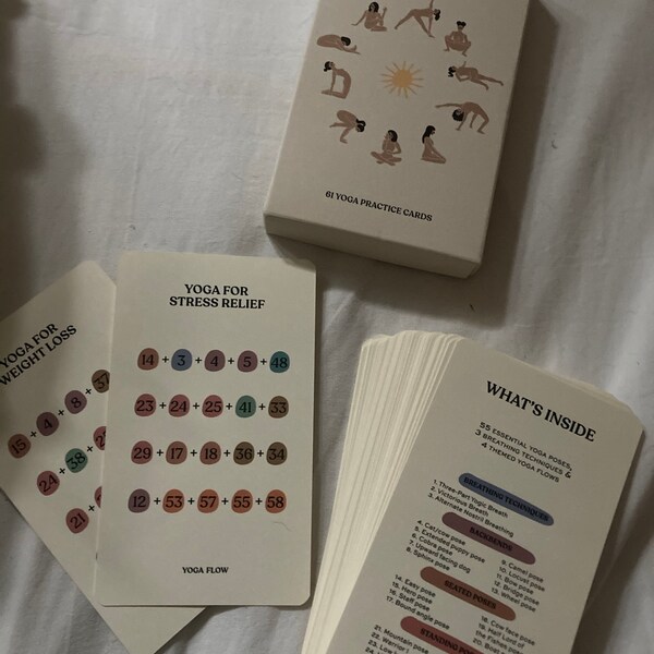 ASANA CARDS, Yoga Pose Cards, Yoga Cards, Yoga Poses, Yoga Teacher ...