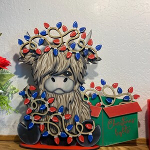 Highland Cow Sled Wood Blank DIY Kit Sled Door Hanger - Etsy