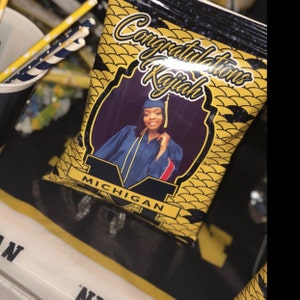 GRADUATION Chip Bag FAMU Chipbags Custom Chip Bag Green Bags Cute Grad ...