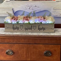 Wildflower Table Centerpiece Kitchen Decor Farmhouse Rustic Mason Jar ...