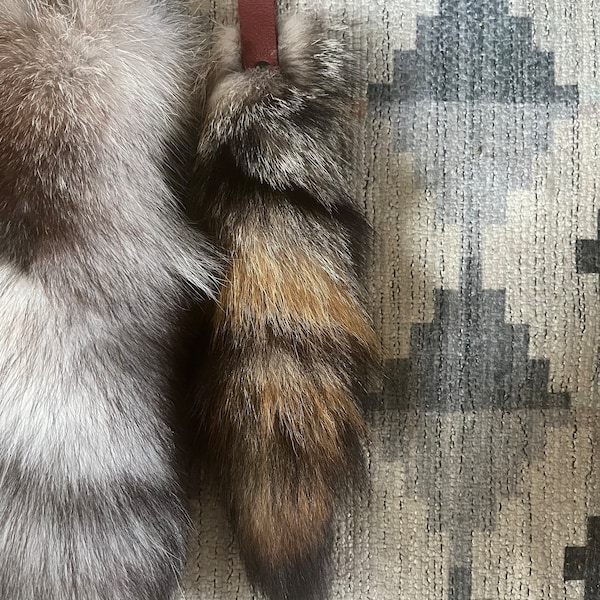 Eco Friendly Gray Fox Tails - Etsy