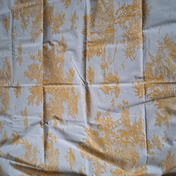 Toile De Jouy Pattern Fabric - Model 2 - Different Colors | Product ...