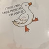 I Think I Will Cause Problems on Purpose Sticker, Waterproof Sticker ...