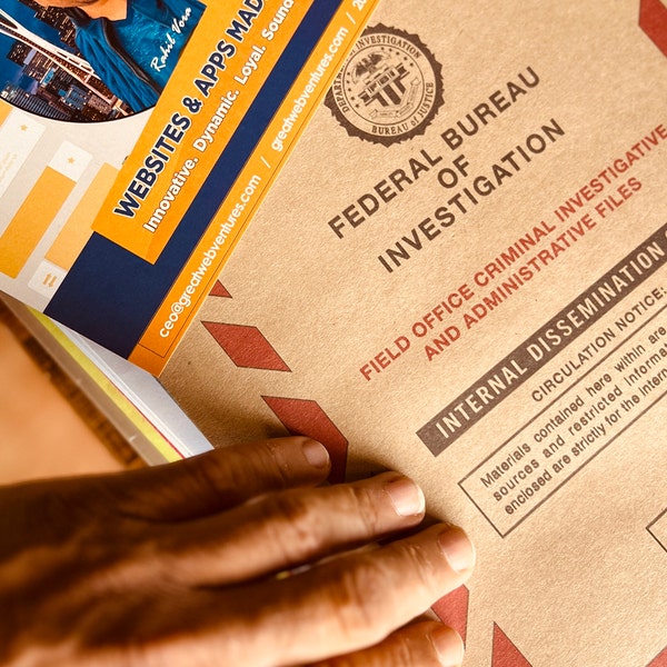 Movie Prop Special Agent Case Investigation Files / 3 X Investigation ...