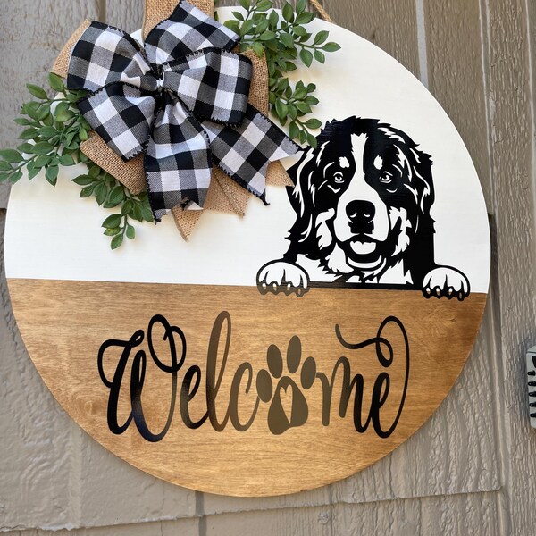 Tabby Cat Welcome Sign, Tabby Cat Door Sign, Cat Welcome Sign - Etsy