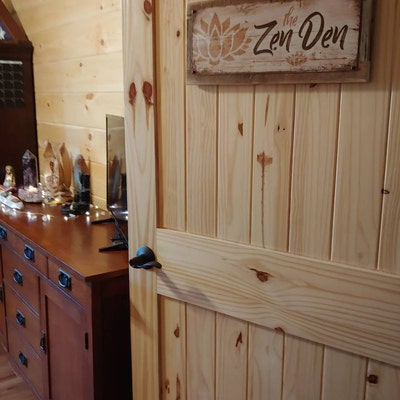 The Zen Den Lotus Metal Sign Wall Decor for Meditation, Yoga or Studio ...