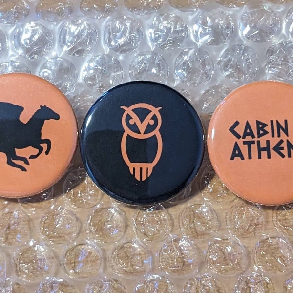 Inspired by Percy Jackson Buttons | Heroes of Olympus Pinback Buttons ...