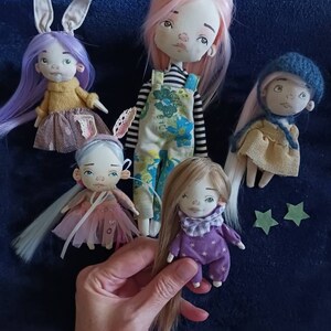 Mini Man Rag Doll, Fabric Bearded Man Doll, Man Beard Doll,handmade ...