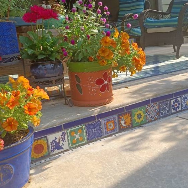 Hand-painted Pine Tree Tile Mural: 6x6 Accent Tiles, Garden Decor - Etsy