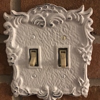 Floral Cast Iron Decorative Outlet Plate Cover, Wall Outlet, French ...