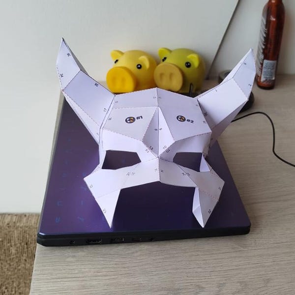 MEDUSA Mask - Make Your Own Medusa With This Low-poly Paper Mask ...