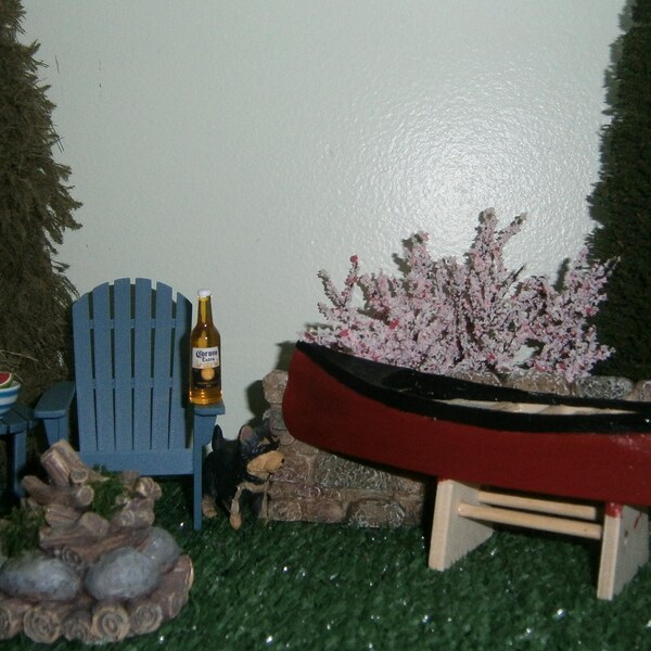 Miniature Rustic Outhouse Scene: Fairy Garden Cake Topper - Etsy